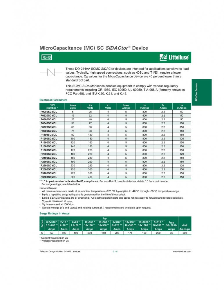 P3100SCMCLRP technical document page 1