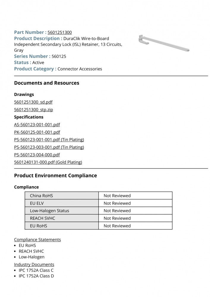 5601251300 technical document image, page 1