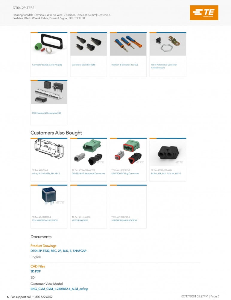 DT04-2P-TE32 technical document page 5
