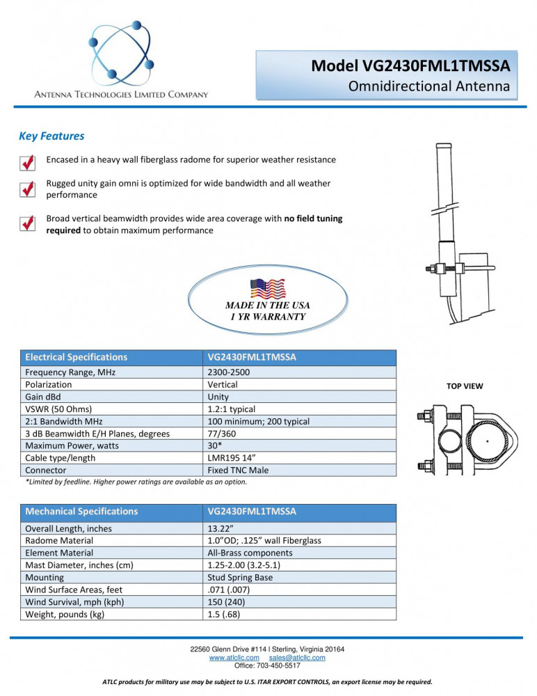 VG2430FML1TMSSA technical document page