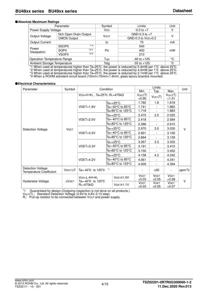 BU4809G-TR technical document page 4