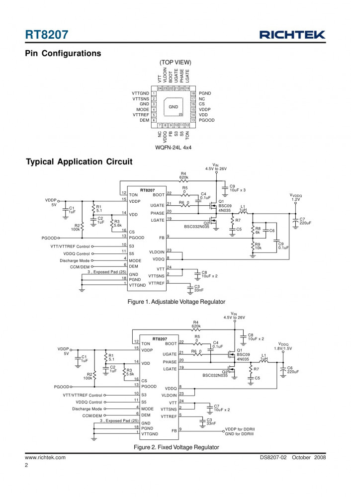 RT8207GQW datasheet page 2