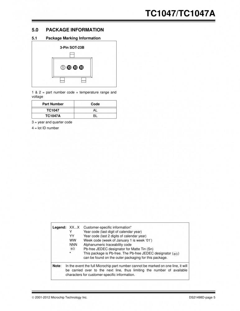 TC1047 datasheet page 5
