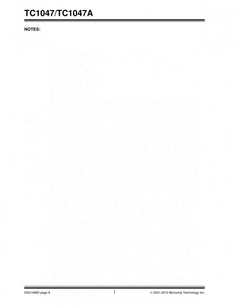 TC1047 datasheet page 8