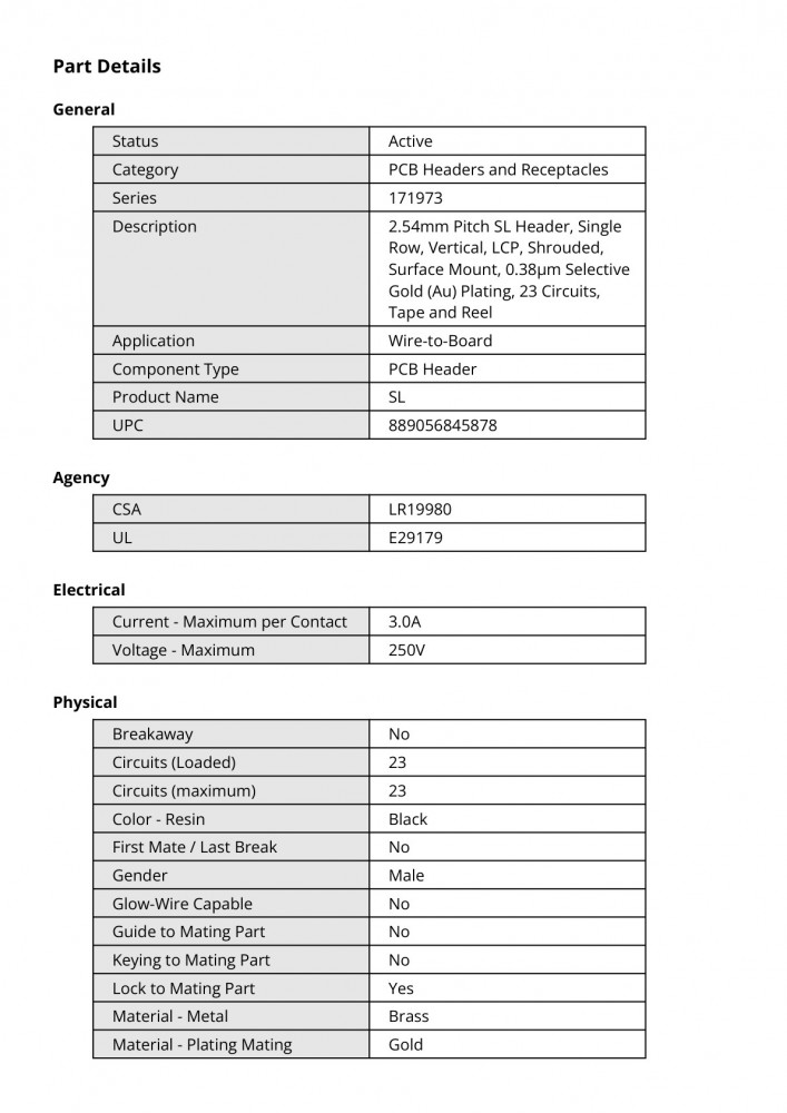 MOLEX 1719730723 technical document image, page 2