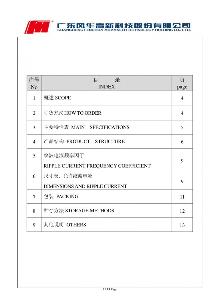 FH RX series approval sheet page 3