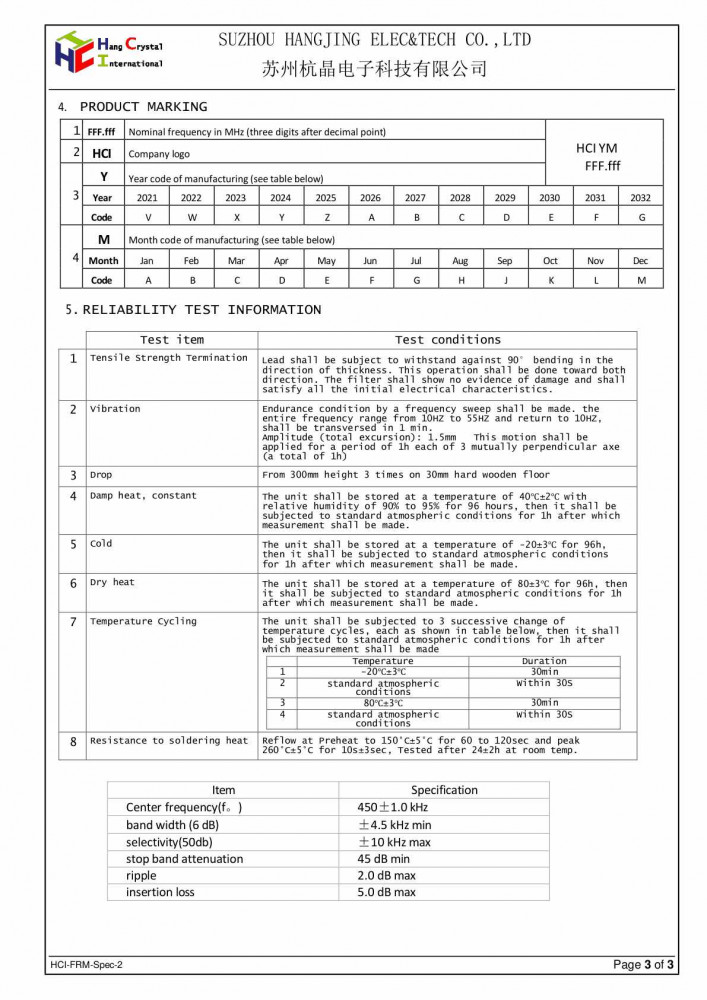 HCCF1-450.000-LTMGWL product specification page 3
