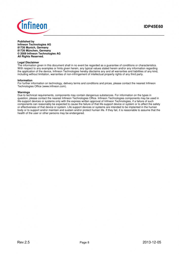 IDP45E60 datasheet page 8