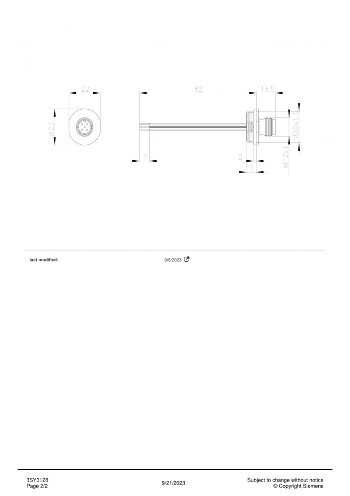 SIEMENS 3SY3128 technical document page 2