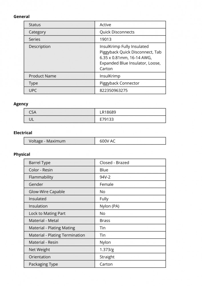 190130031 product document, page 2