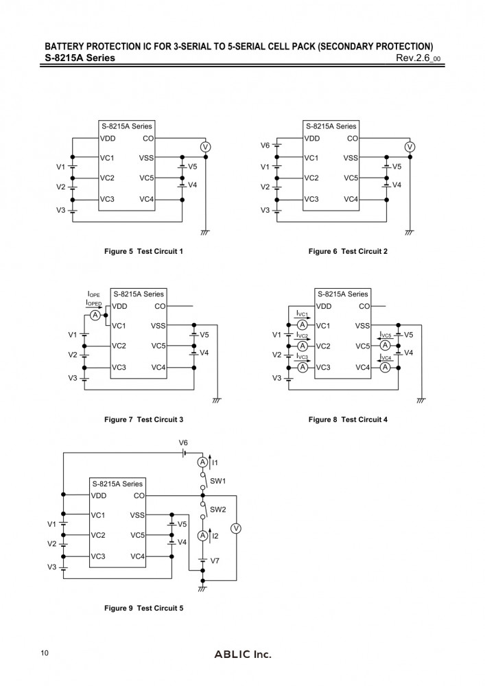 S-8215A datasheet page 10