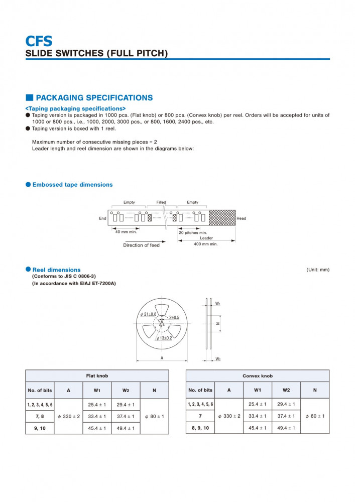 Nidec CFS series datasheet page 6