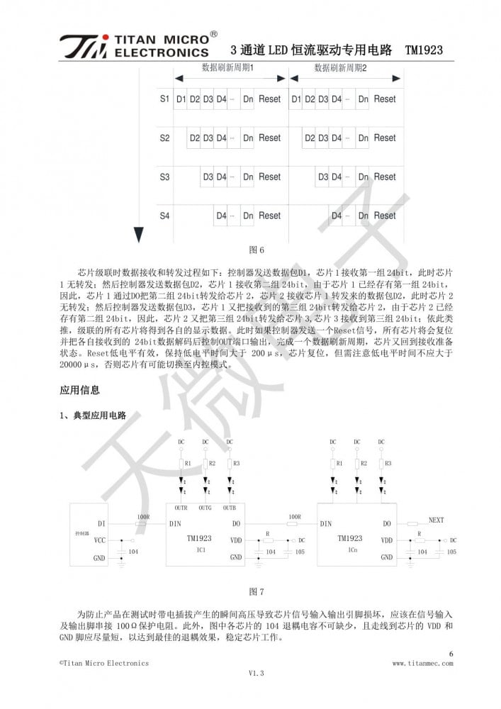 TM1923 datasheet page 6