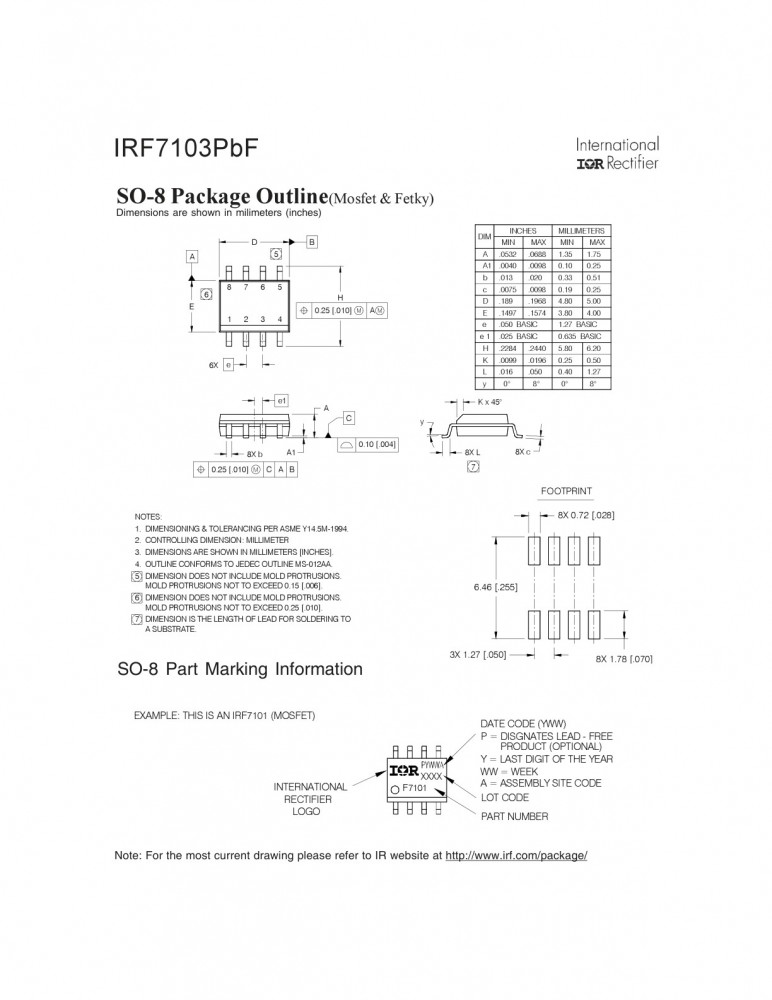IRF7103 datasheet page 8
