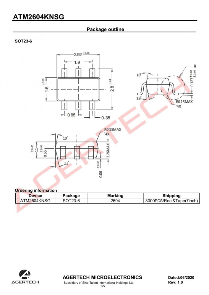 ATM2604KNSG datasheet page 5