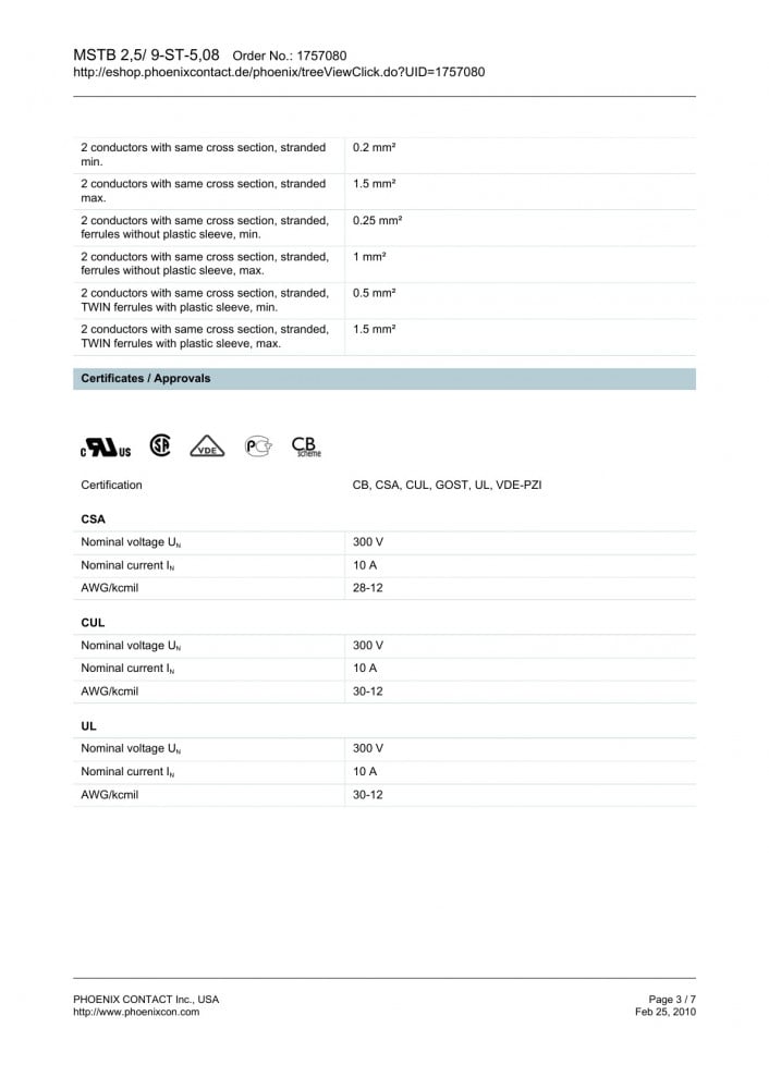 Phoenix Contact 1757080 technical document page 3