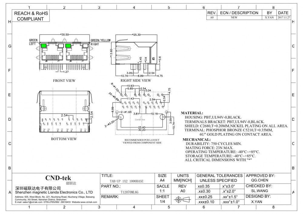 T12070ML6G mechanical drawing page 1