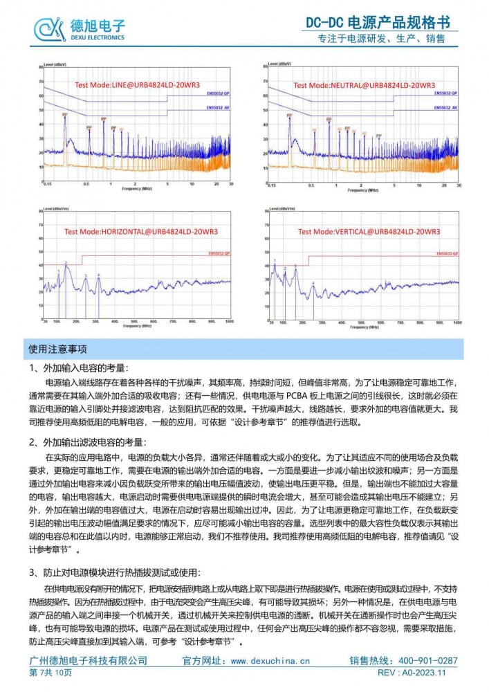 URB2405LD-20WR3 datasheet page 7