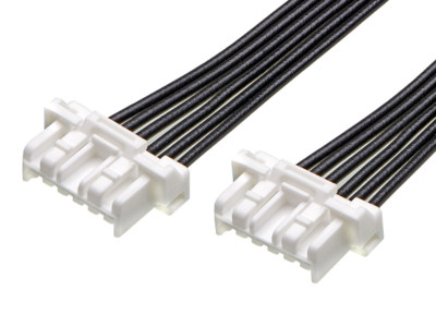 CLIK-Mate-to-CLIK-Mate Off-the-Shelf (OTS) Cable Assembly, 2.00mm Pitch, Single Row, 300.00mm Length, 6 Circuits, White
