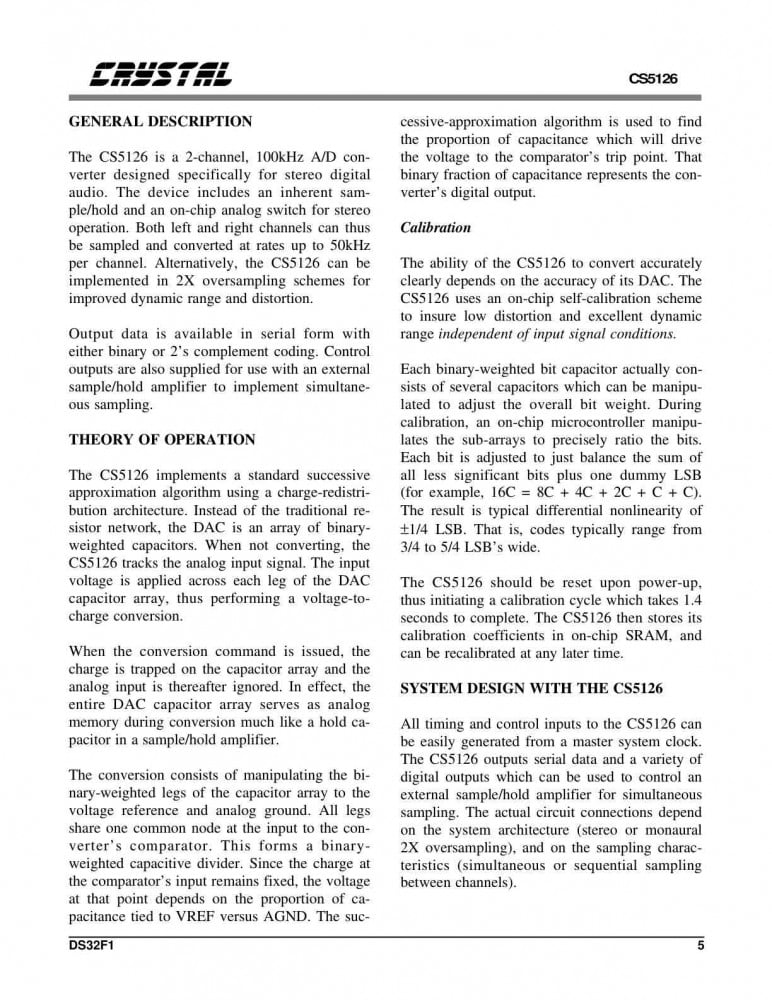 CS5126-KL datasheet page 5