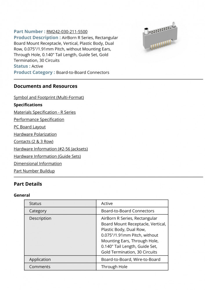 RM242-030-211-5500 technical document preview, page 1