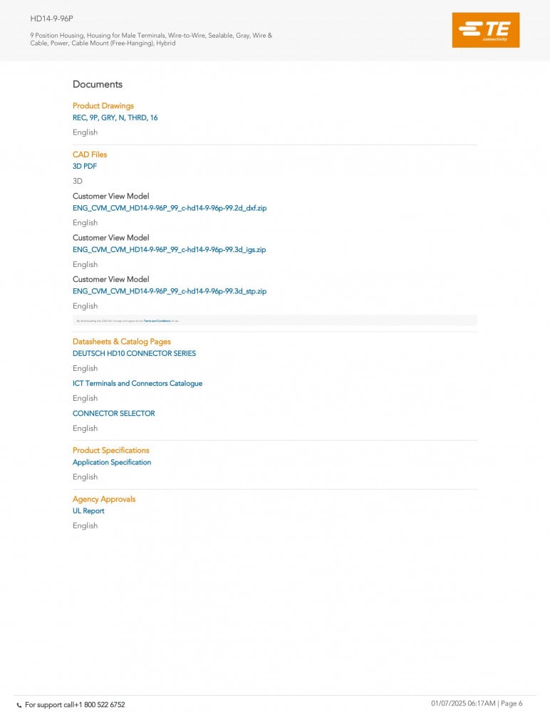 HD14-9-96P technical document page 6