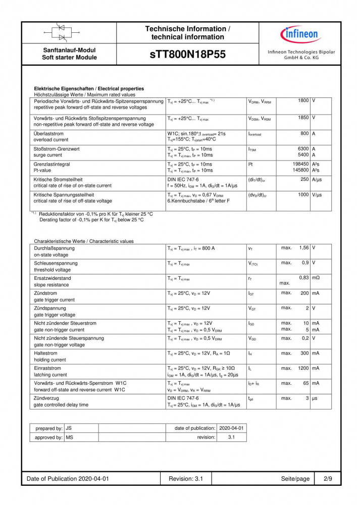 STT800N18P55 datasheet page 2