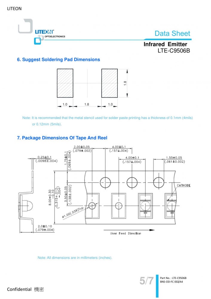 LTE-C9506B datasheet page 6