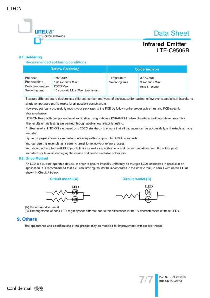 LTE-C9506B datasheet page 8
