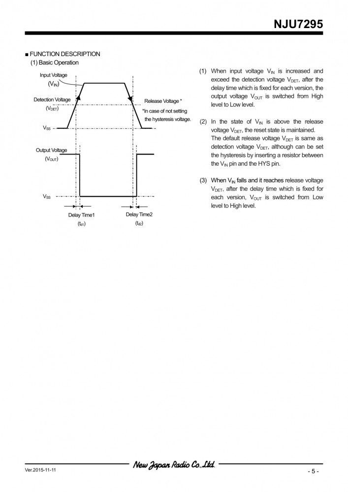 NJU7295 datasheet page 5