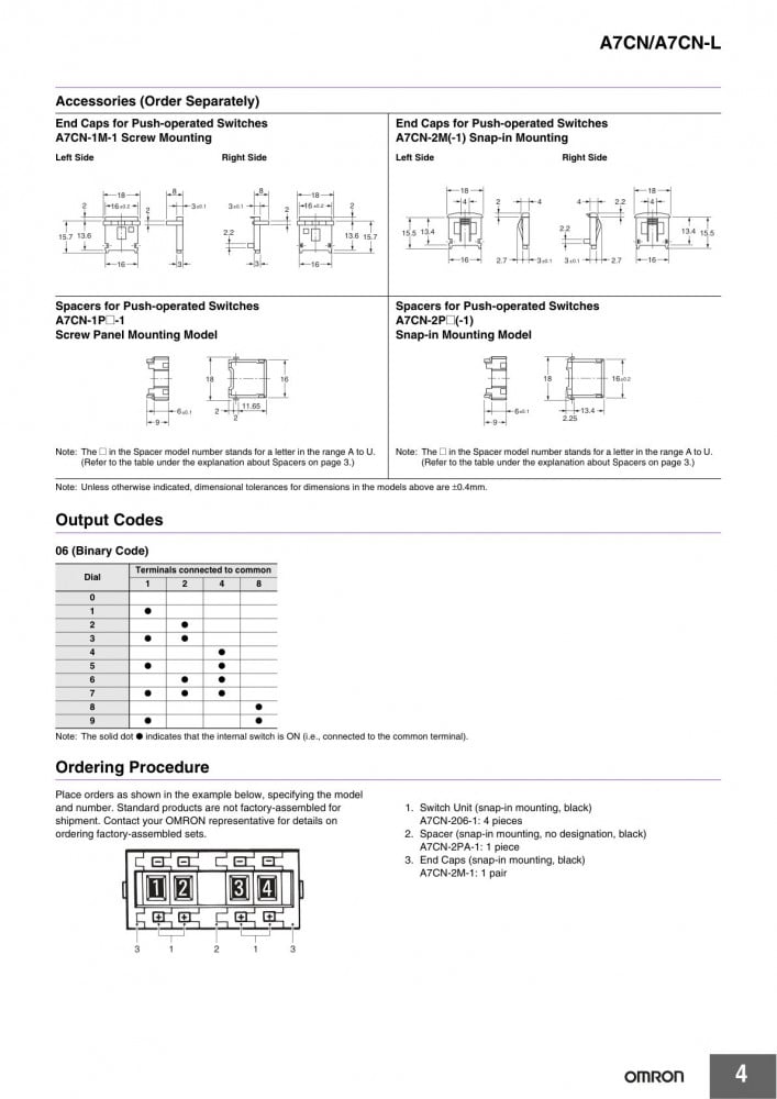 A7CN series datasheet page 4