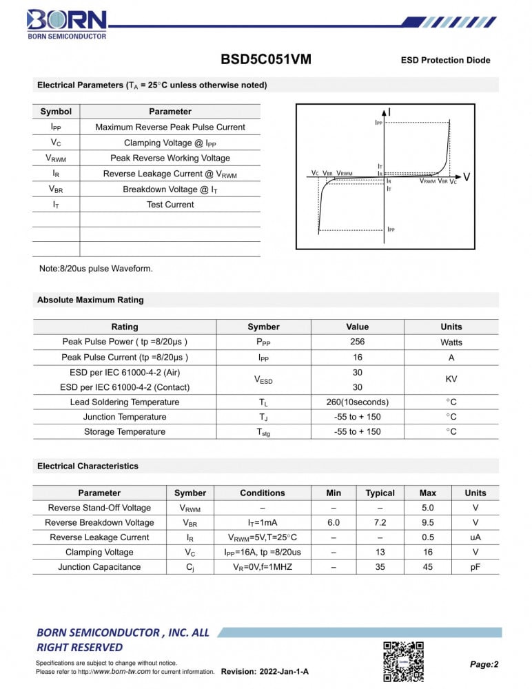 BSD5C051VM datasheet page 2