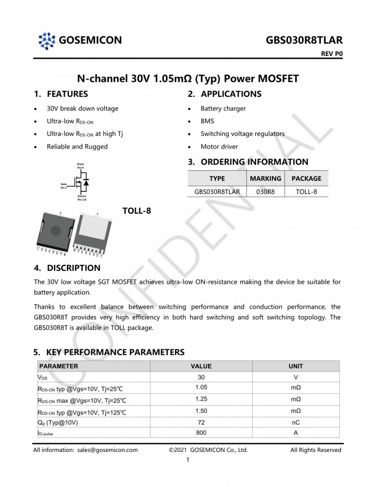 GBS030R8TLAR datasheet page 1