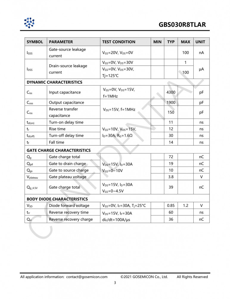GBS030R8TLAR datasheet page 3