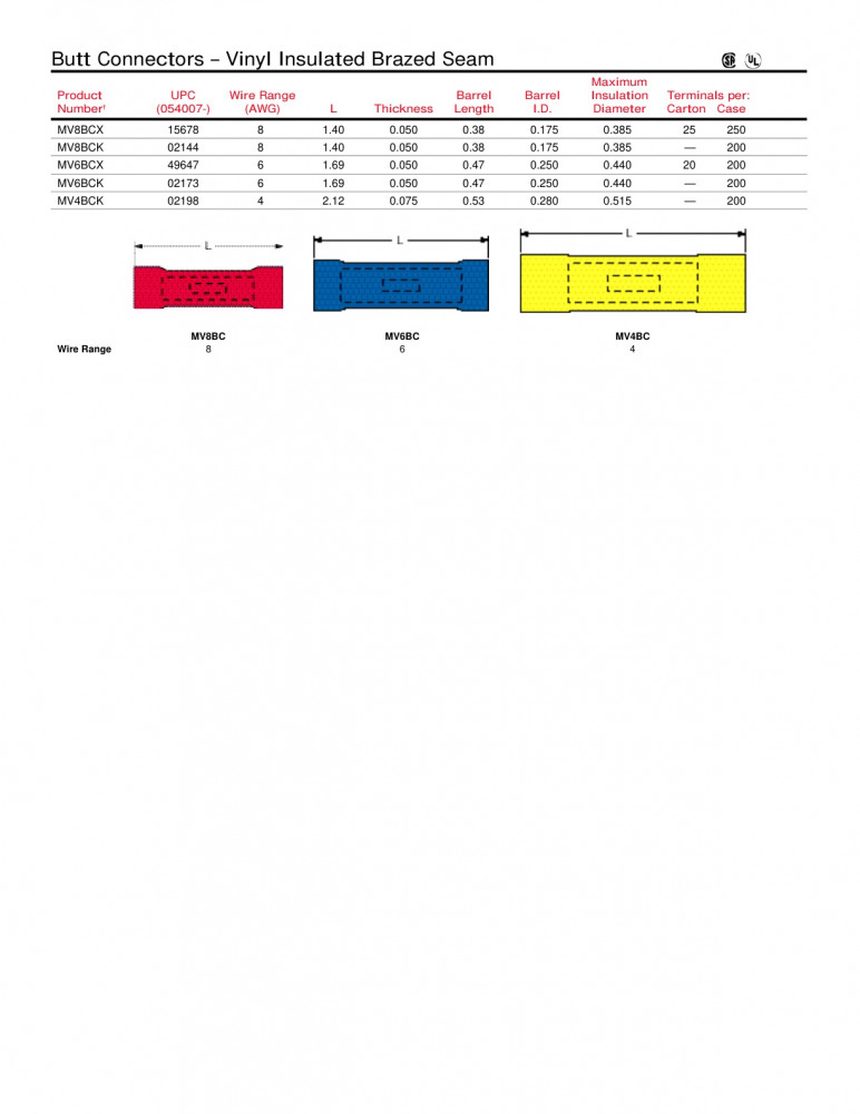 3M MV8BCK technical document page