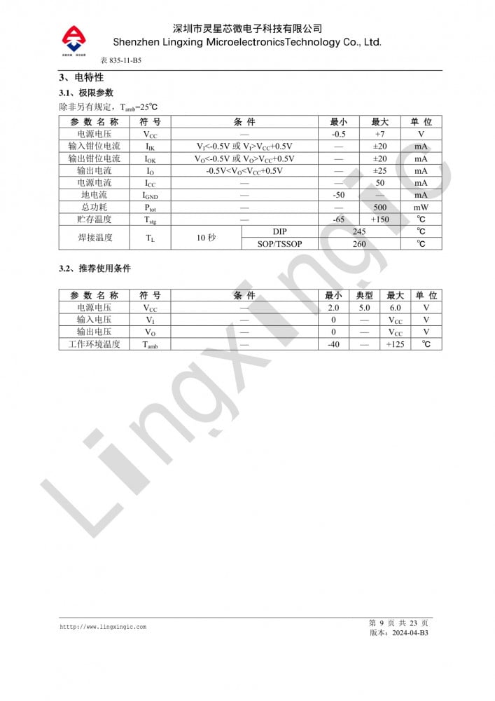 SN74LS165 datasheet page 9