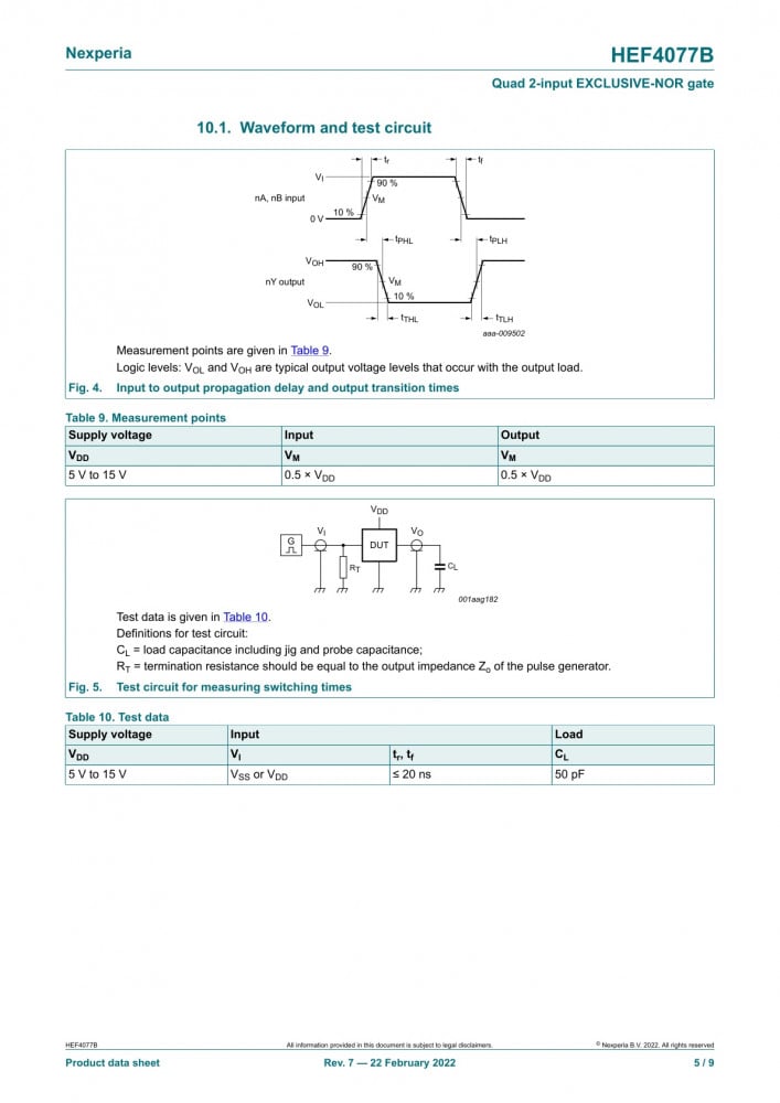 HEF4077BT datasheet page 5