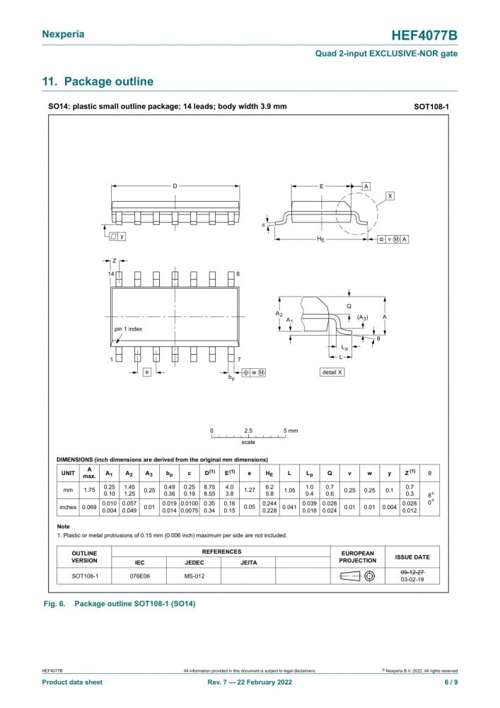 HEF4077BT datasheet page 6
