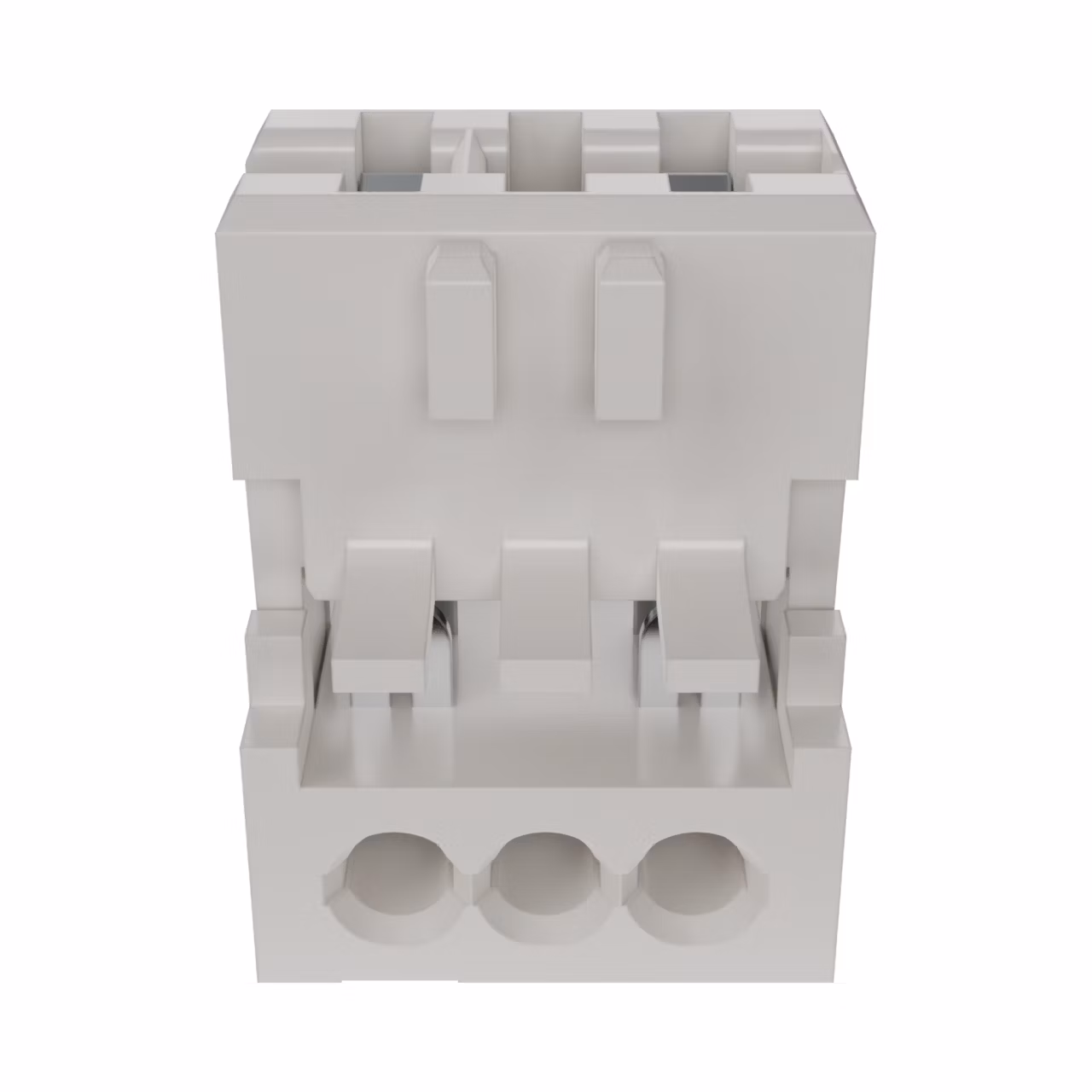 Appli-Mate RAST 2.5 IDT Housing, 5.00mm Pitch, Female, 2 Circuits, Position Keys A & D Removed, 1 Open and 1 Slotted Endwall, Polarizing Rib Between Circuits 1 & 2 for sale