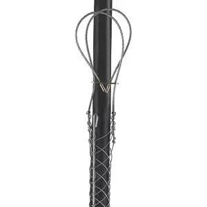 Service Drop Support Grips, Light Duty, Single Eye, Single Weave, Closed Mesh, Stainless Steel, 0.64-0.75