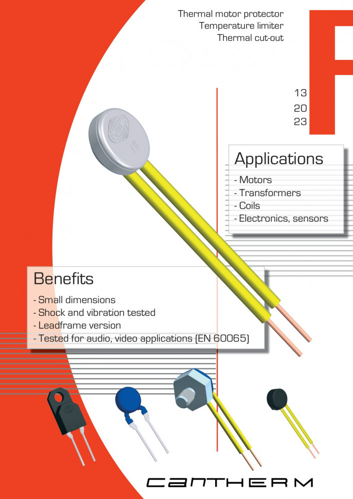 Cantherm F20 series datasheet page 1