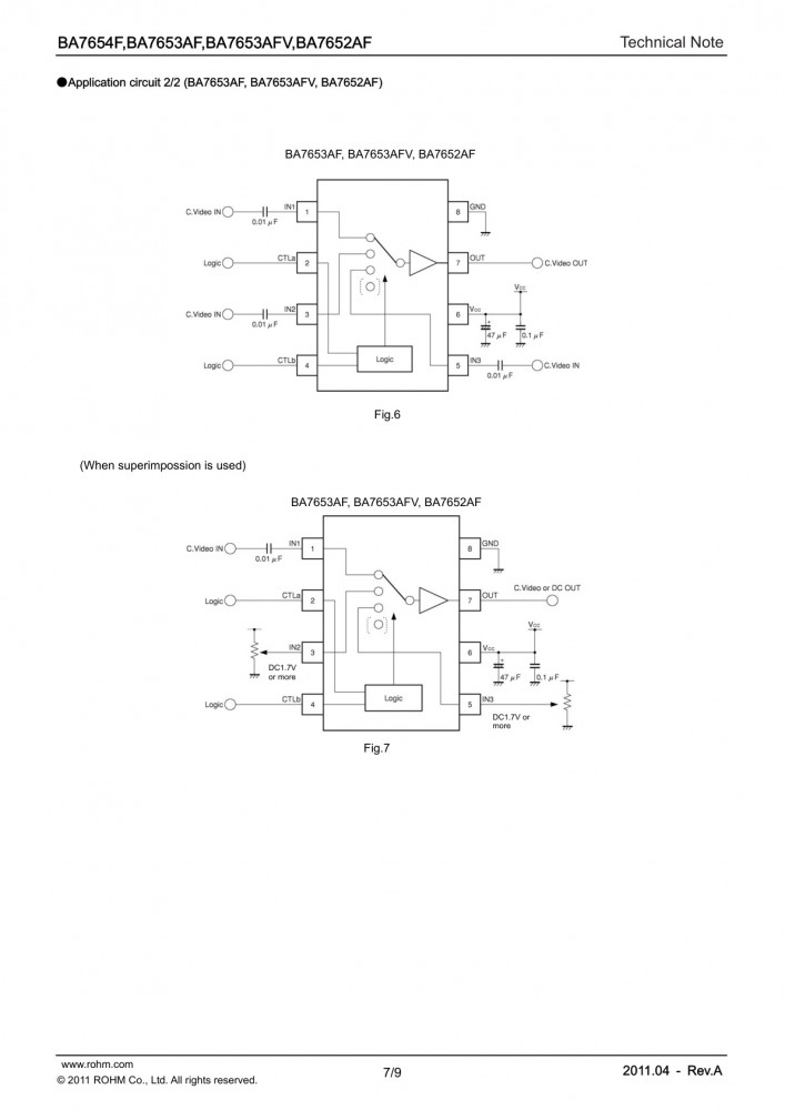 BA7653AFV-E2 datasheet page 7