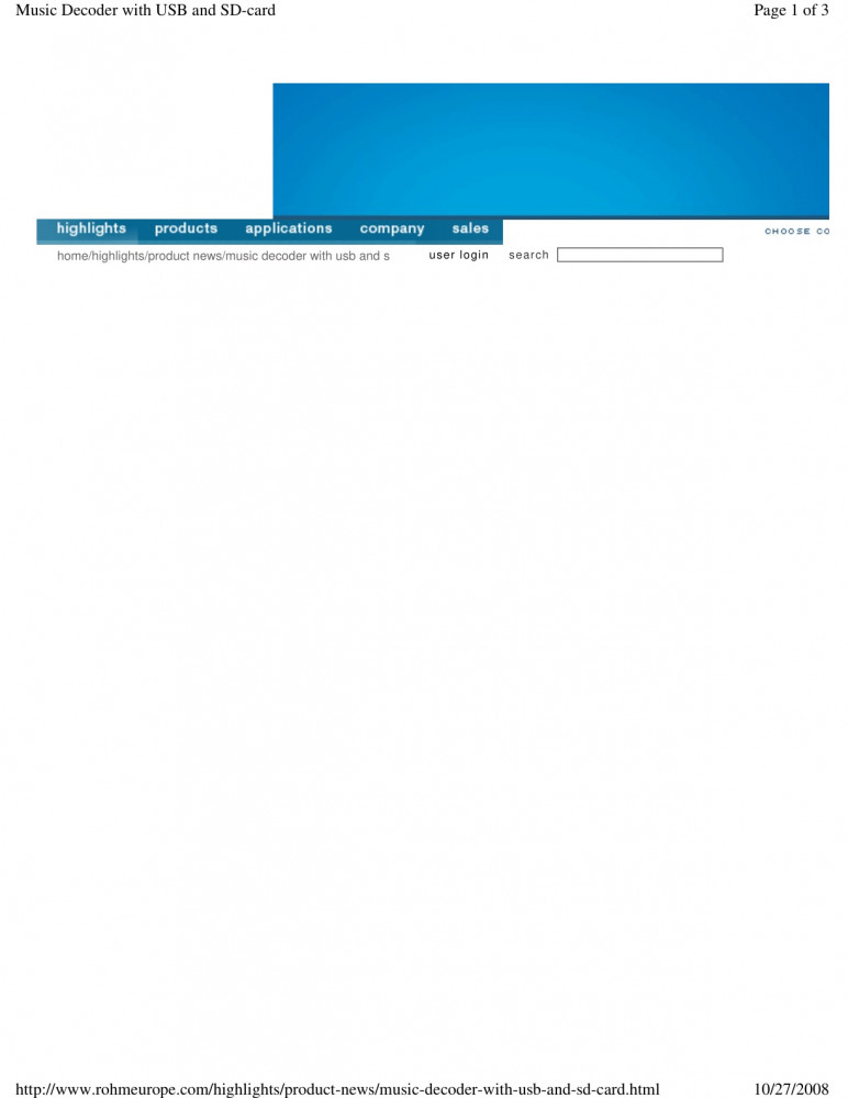 BU9438KV-E2 technical document page 1
