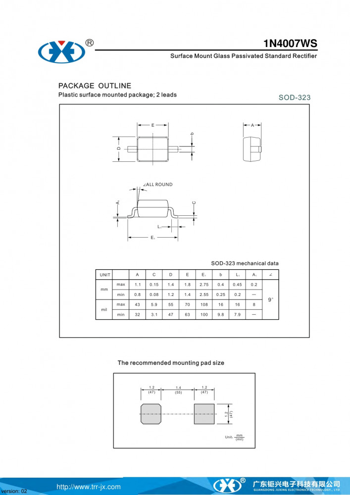 1N4007WS datasheet page 3