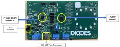 DIODES AL8843QEV1 LED Driver Evaluation Board