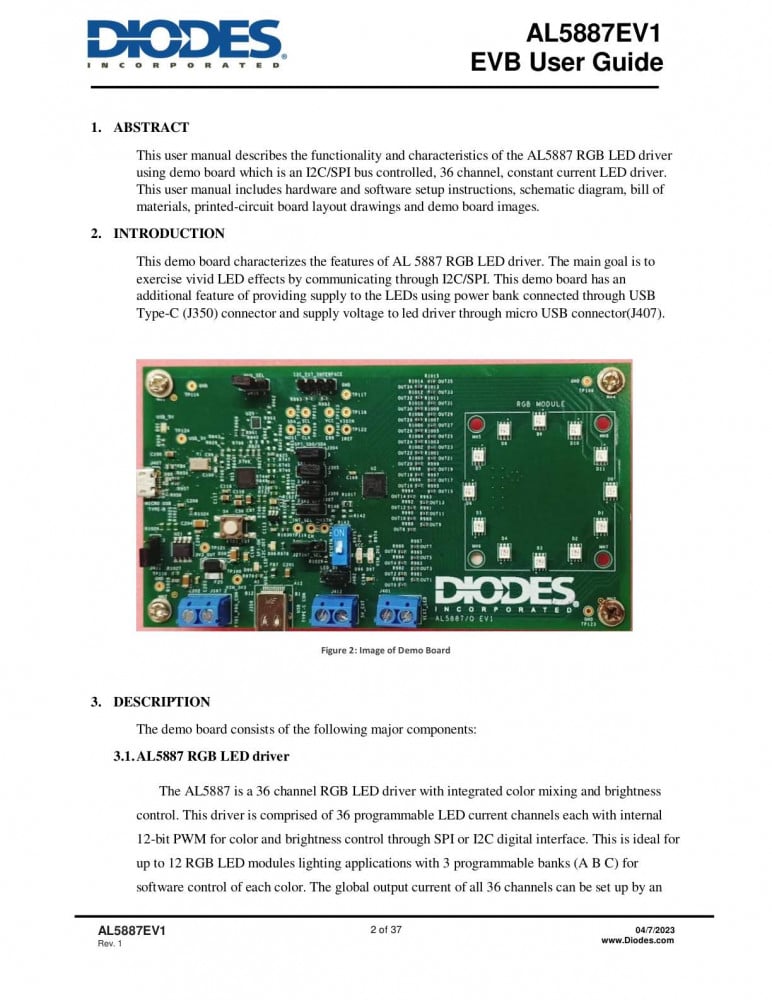 AL5887EV1 manual page 2