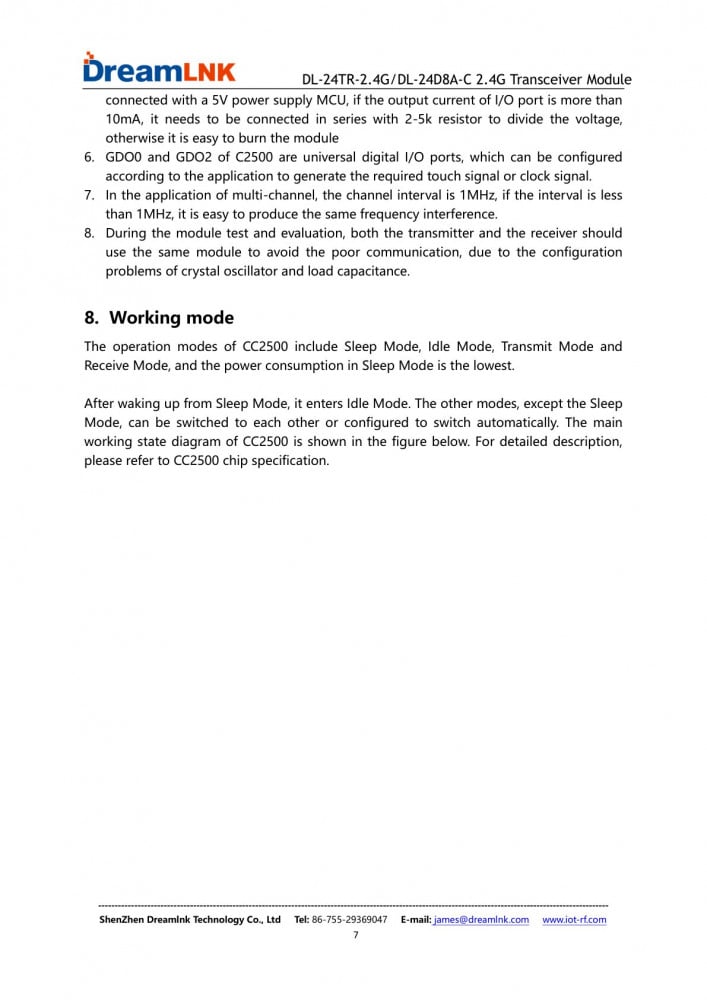 DL-24TR-2.4G datasheet page 7