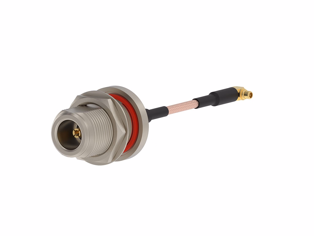BNC Straight Jack to MCX Right-Angle Plug on RG-179 Cable, 275.80mm Length, 50 Ohms
