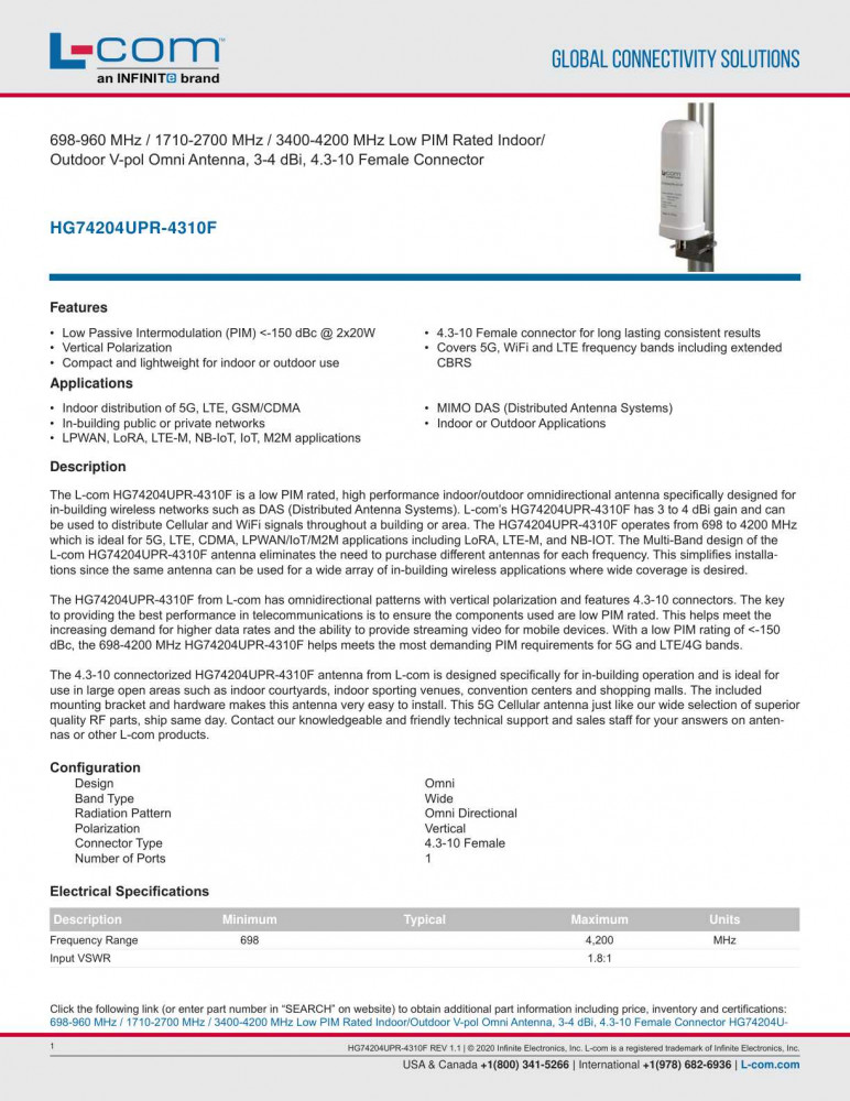 HG74204UPR-4310F datasheet page 1