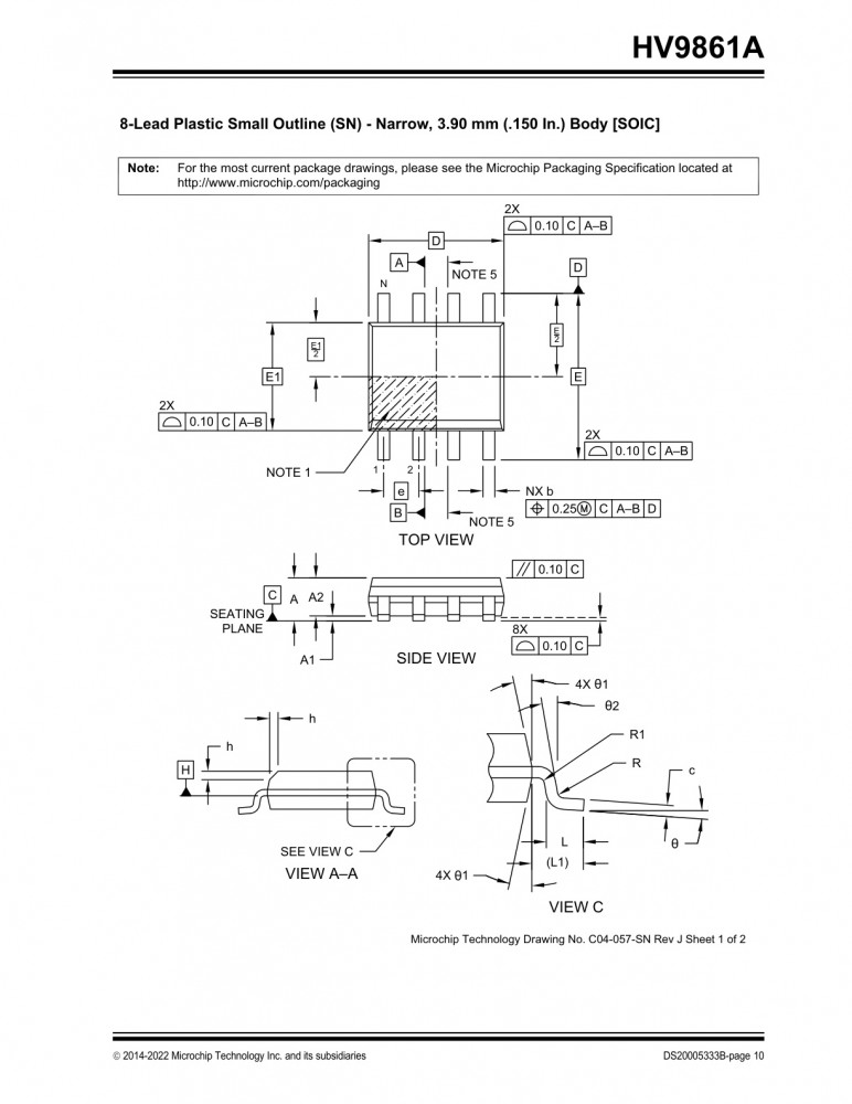 HV9861A datasheet page 10